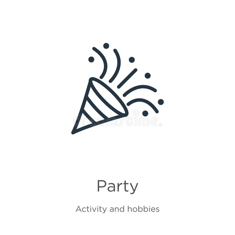 Party Icon Vector. Trendy Flat Party Icon from Activities Collection ...