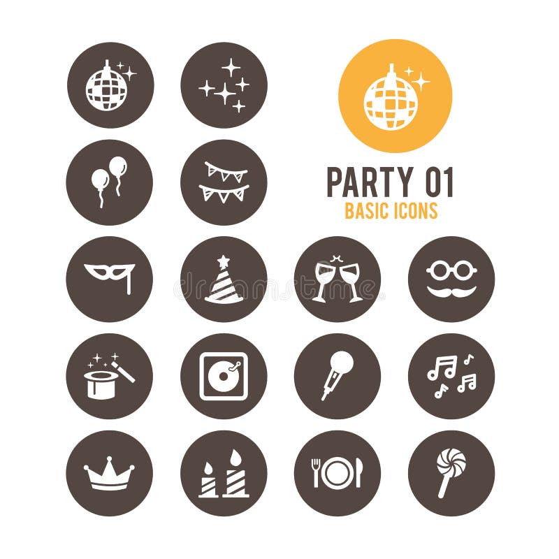 Party Icon. Vector Illustration. Stock Vector - Illustration of design ...