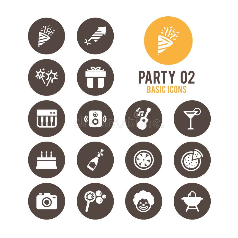 Party Icon. Vector Illustration. Stock Illustration - Illustration of ...