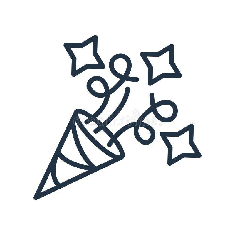 Party Icon Vector Isolated on White Background, Party Sign Stock Vector ...