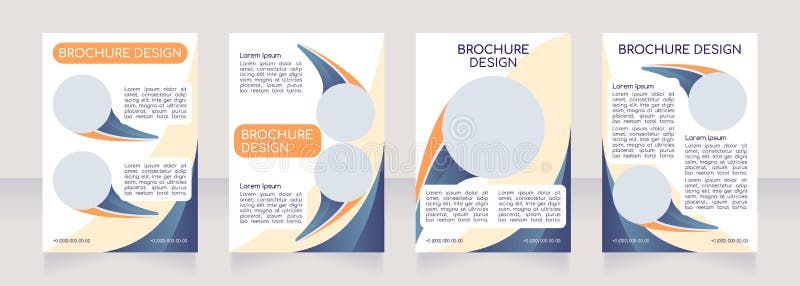 Party Invitation and Schedule Blank Brochure Layout Design Stock Vector ...