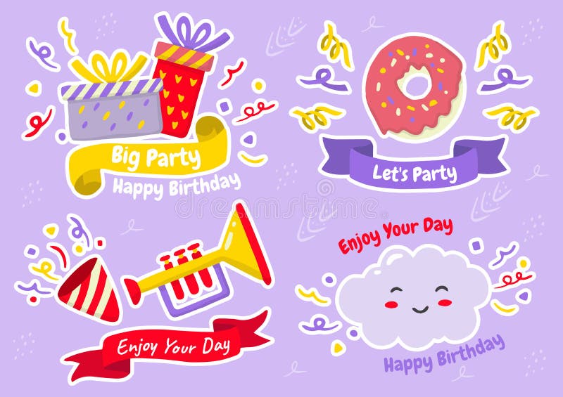 Party Label Vector Logo for Banner Stock Vector - Illustration of event ...