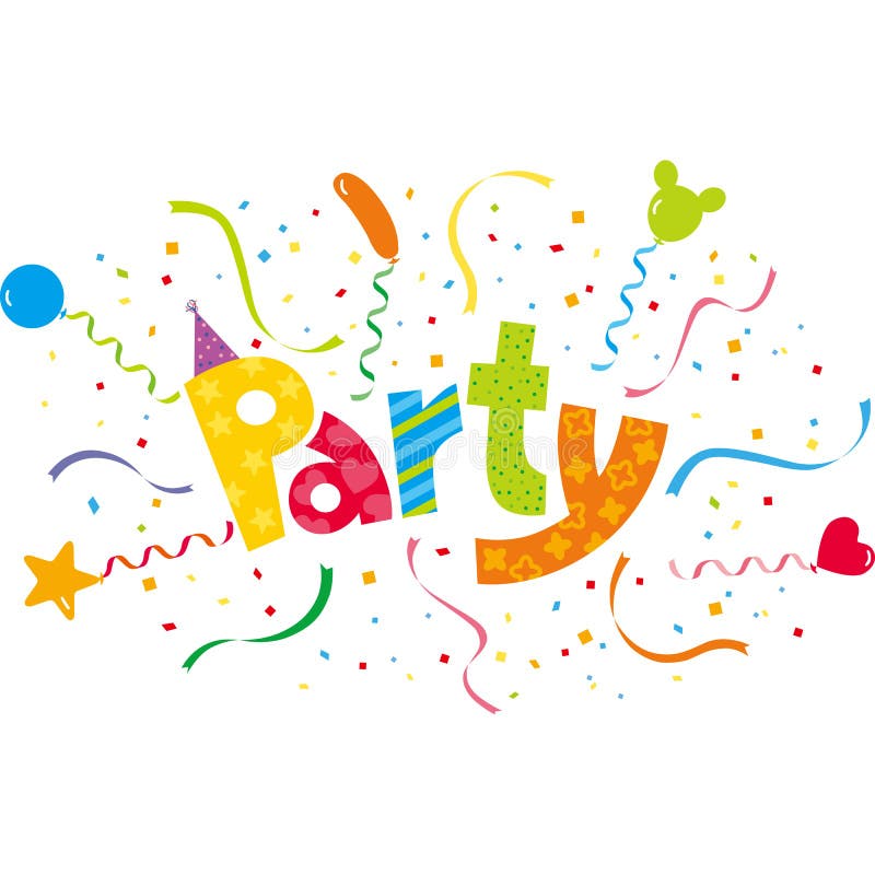 Party letter stock vector. Illustration of vector, celebration - 60879263