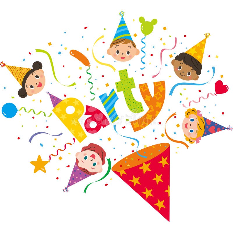 Party letter stock vector. Illustration of pleasant, colorful - 61151563