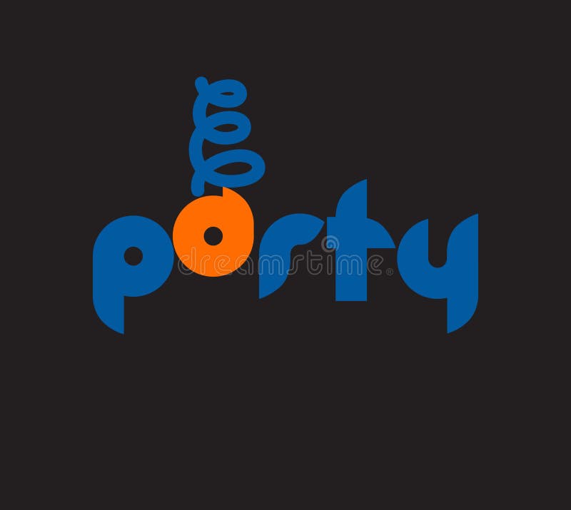 Party Logo Concept stock vector. Illustration of design - 83342938