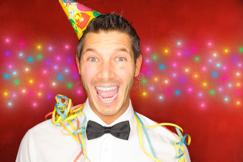 Party man stock image. Image of celebrate, event, festive - 23373223