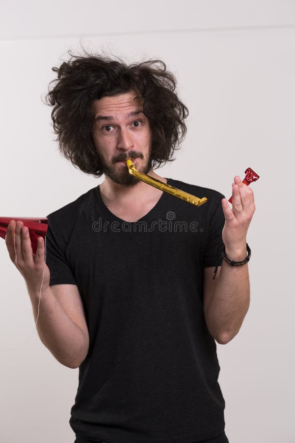 Party man stock photo. Image of color, festive, lifestyle - 82505428