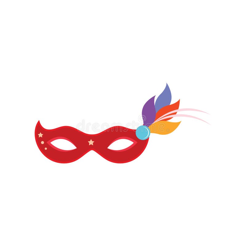 Party mask stock vector. Illustration of flat, carnaval - 345397990