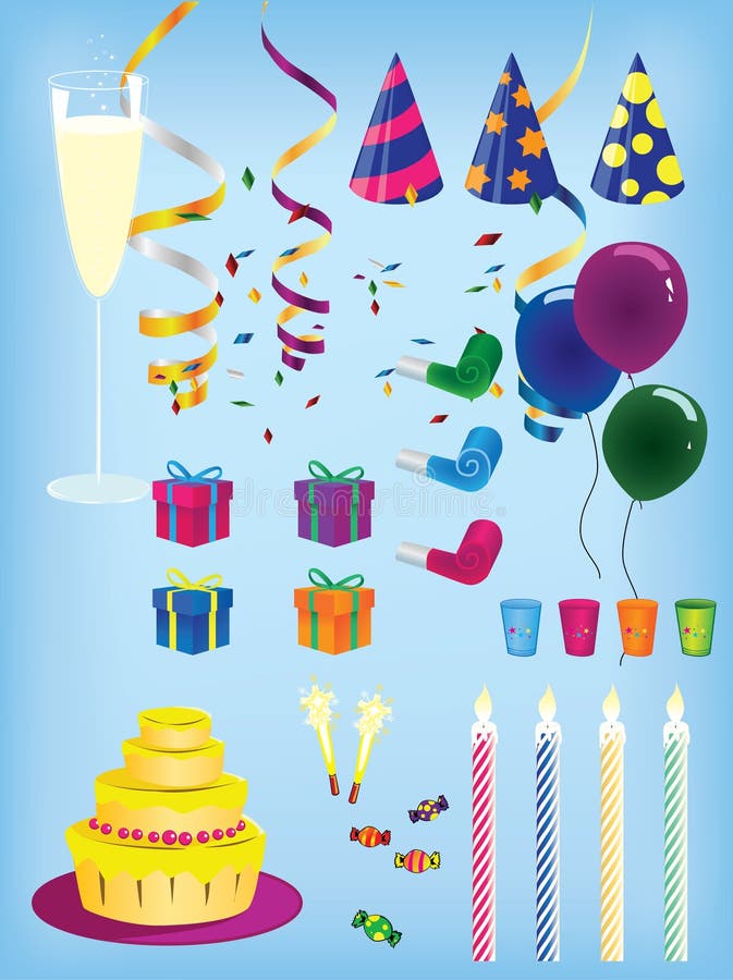 Party Mix stock vector. Illustration of wedding, champagne - 18129055