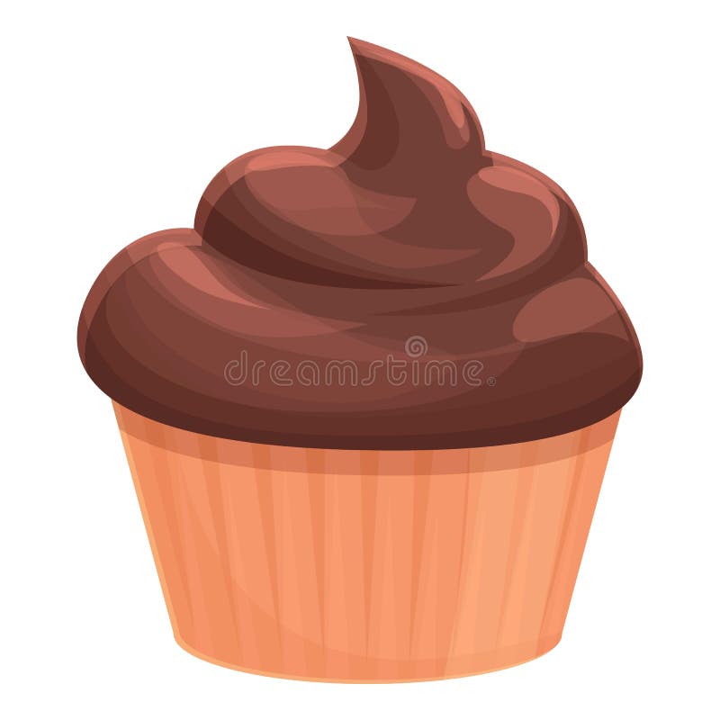 Party Muffin Icon, Cartoon and Flat Style Stock Vector - Illustration ...