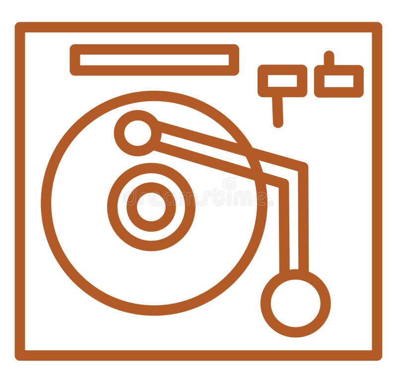 Party music player, icon stock vector. Illustration of sign - 258926886