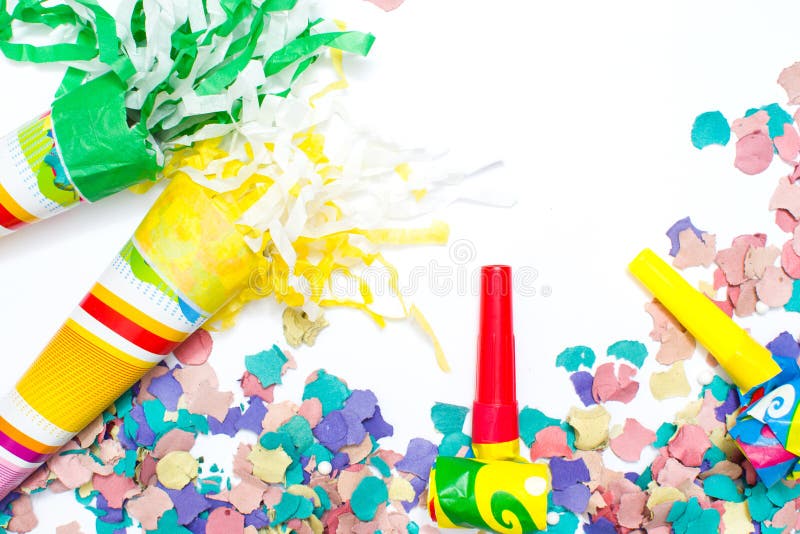 Party objects isolated stock photo. Image of colorful - 47323248