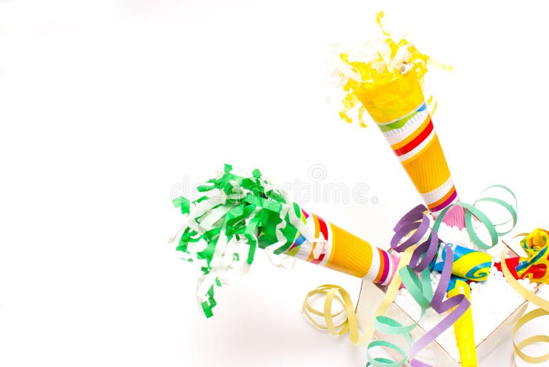 Party objects isolated stock photo. Image of elements - 47359240
