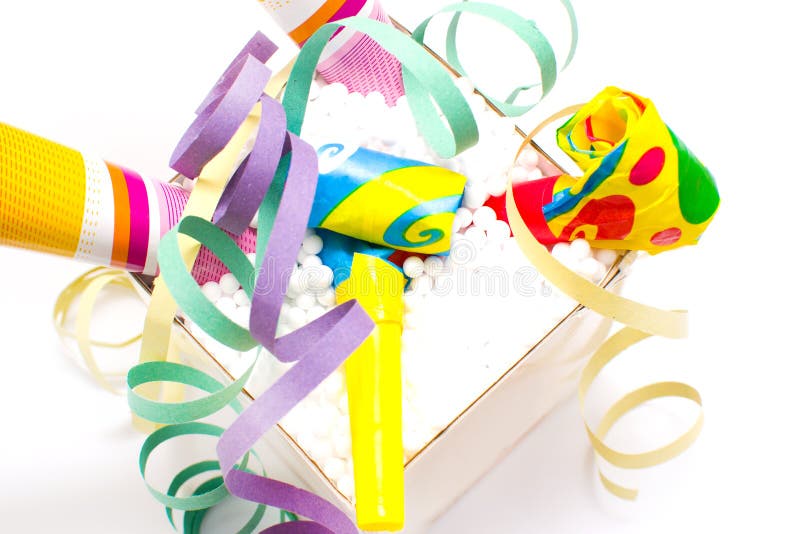 Party objects isolated stock image. Image of party, isolated - 47359351