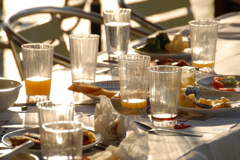 The party is over stock image. Image of restaurant, leftover - 2286185