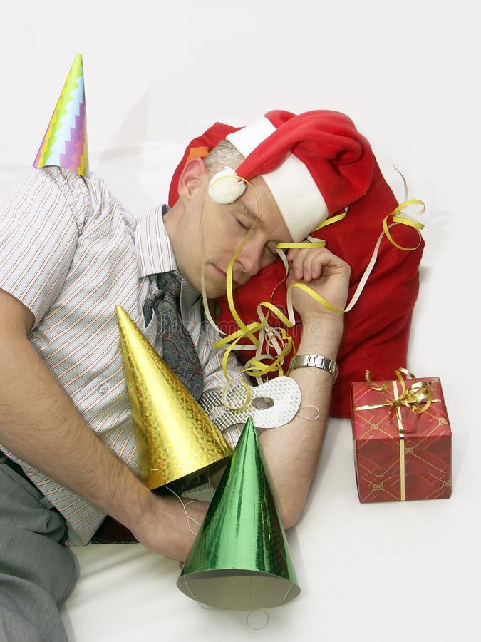 When the party is over stock image. Image of sleeping, gift - 408401