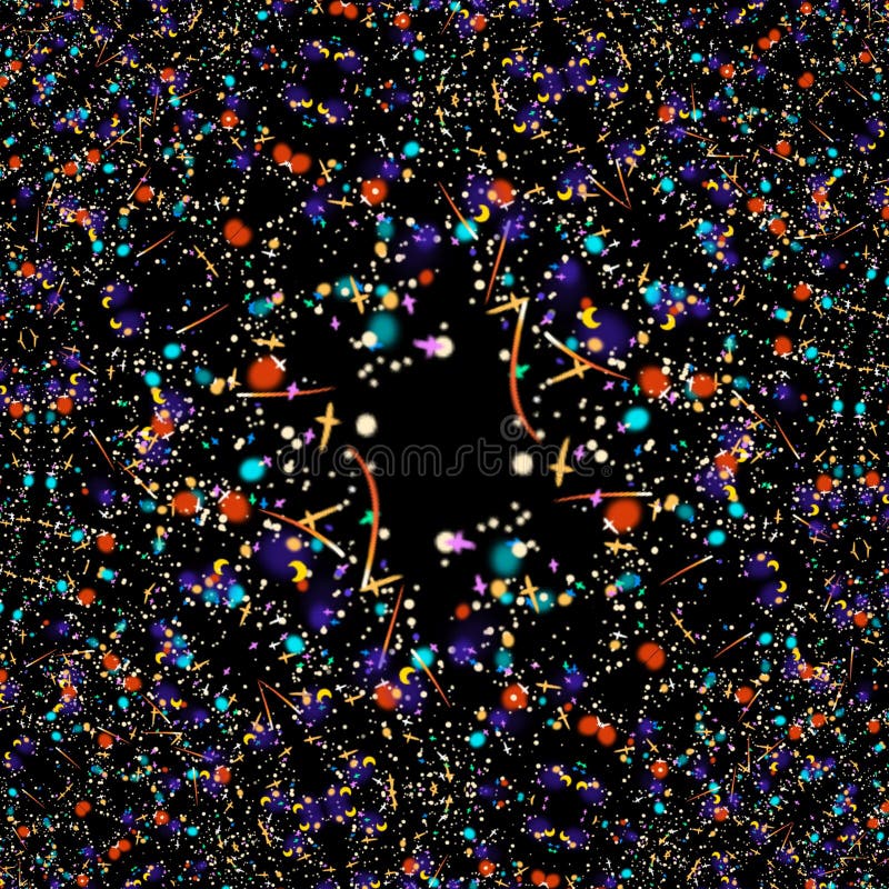 Party Particles Abstract Background Blurs Textures Stock Photo - Image ...