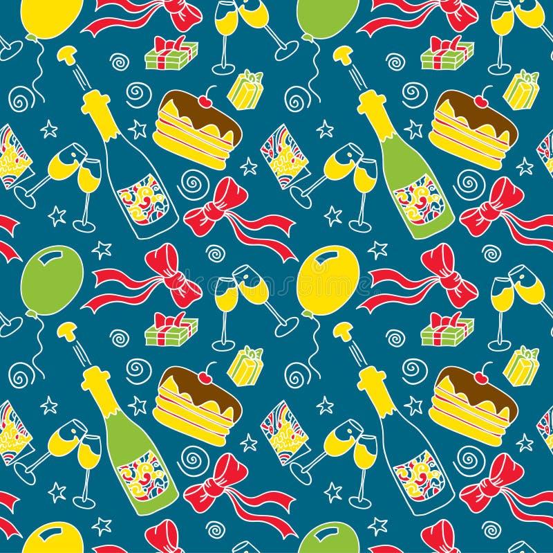 Party pattern stock illustration. Illustration of occasion - 28711032