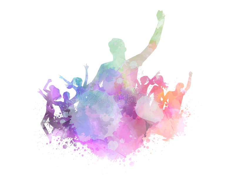 Party people stock vector. Illustration of handlettering - 166516928