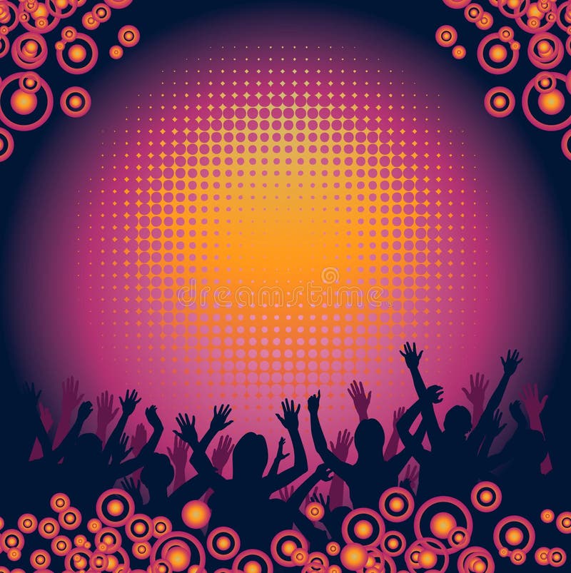 Party people background stock vector. Illustration of silhouettes - 5555400