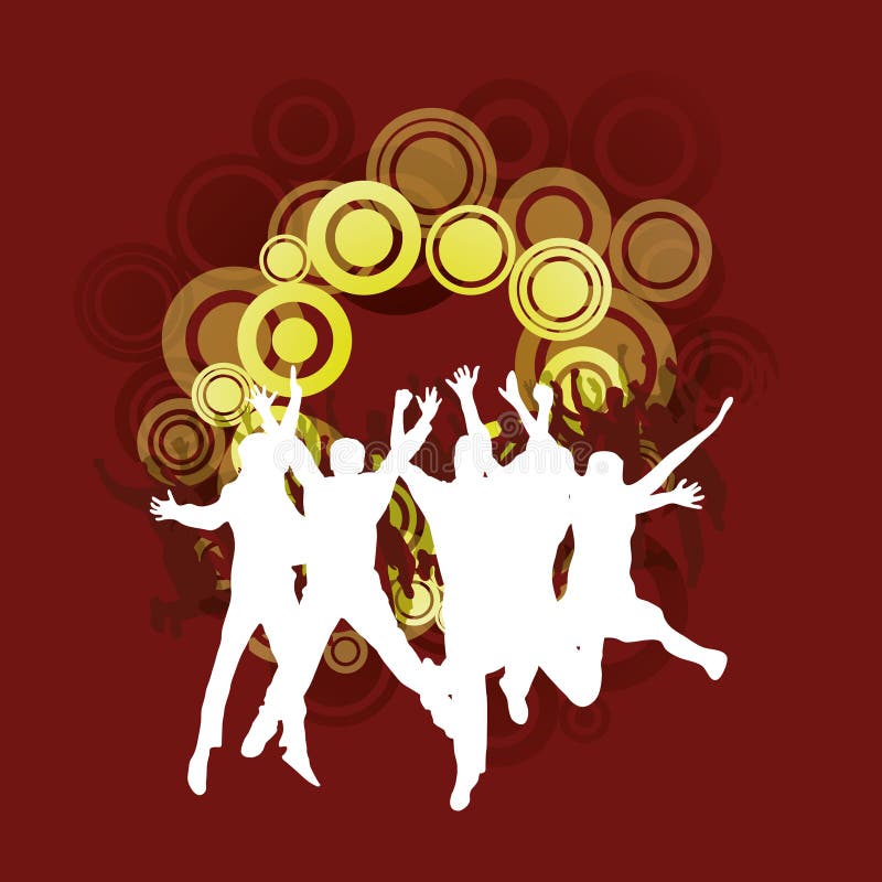 Party people stock vector. Illustration of club, happiness - 258532106