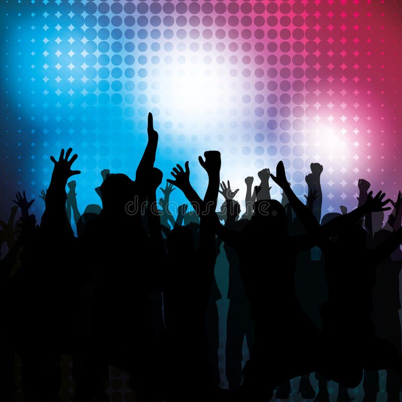 Party People Vector Background Stock Vector - Illustration of event ...