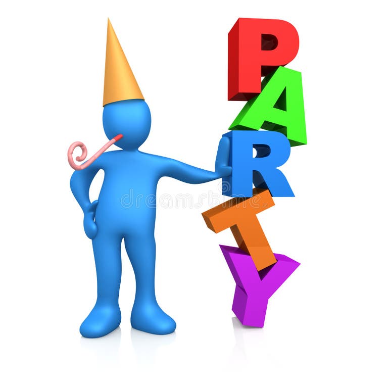 Party Person stock illustration. Illustration of render - 4104398