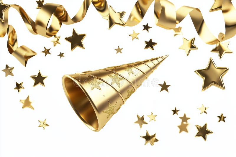 Party Popper Confetti Streamer Star Illustration Stock Photos - Free ...
