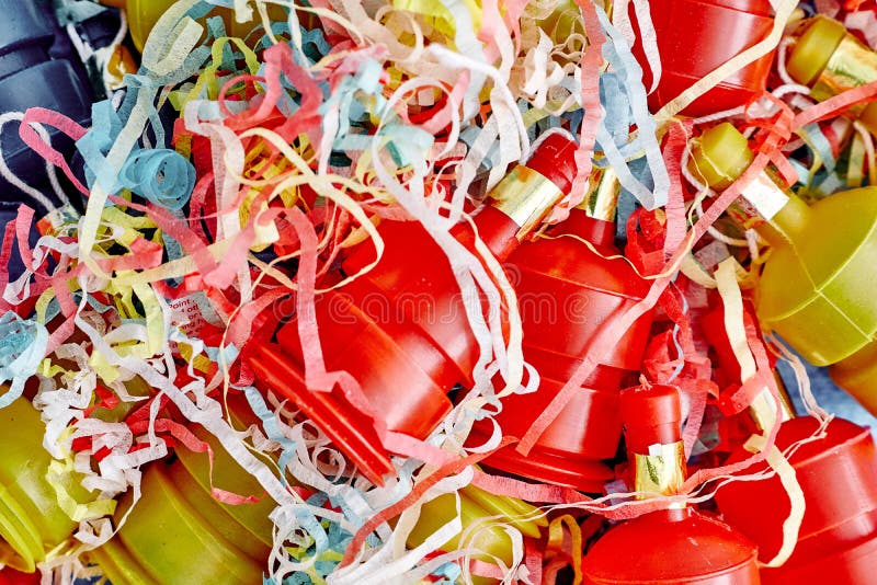 Party Poppers stock photo. Image of birthday, white, poppers - 94643952