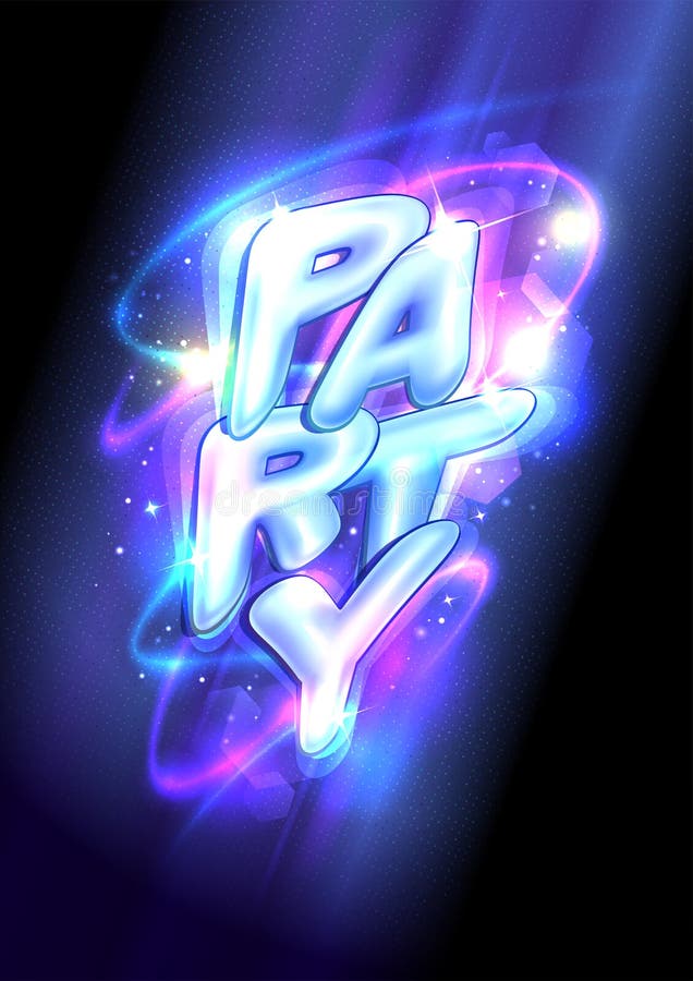 Party Poster, Flyer or Web Banner Template Stock Vector - Illustration ...