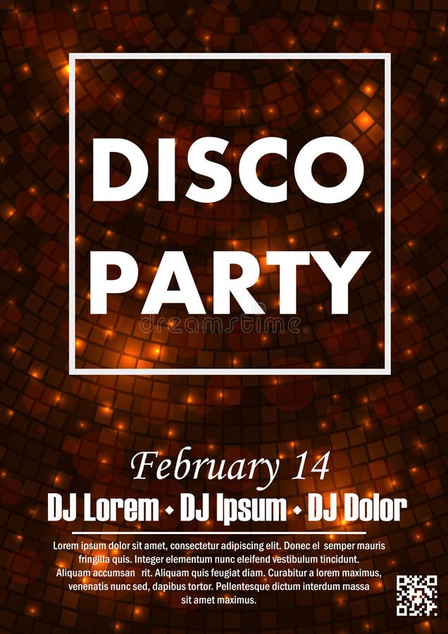 Party Poster Vector Background Stock Vector - Illustration of geometric ...