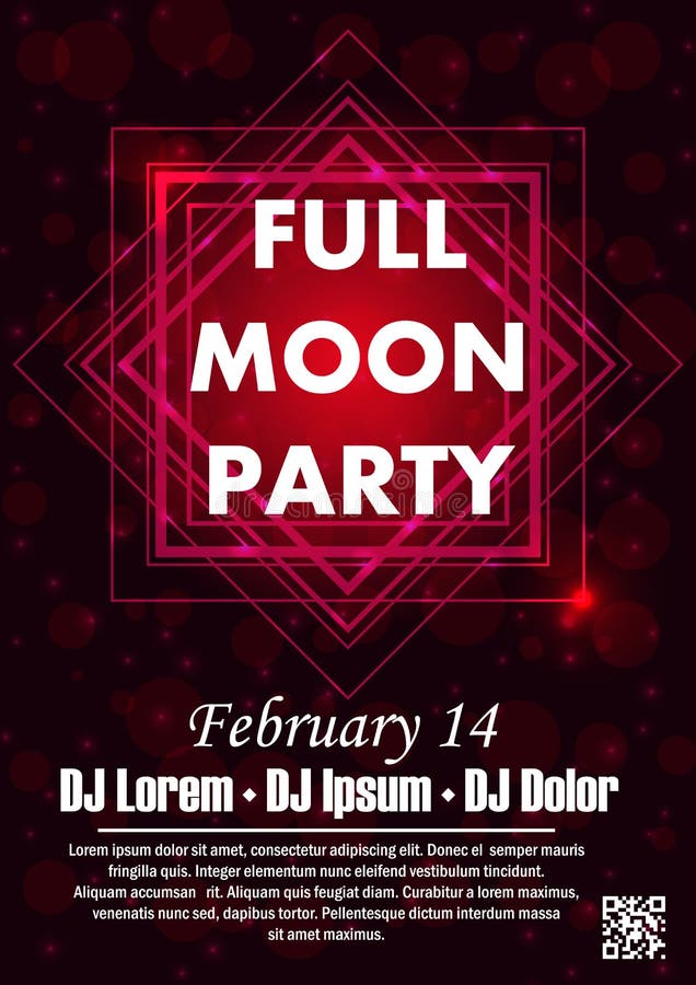 Party Vector Poster Template with Sparkles and Glitter , Glow Light ...