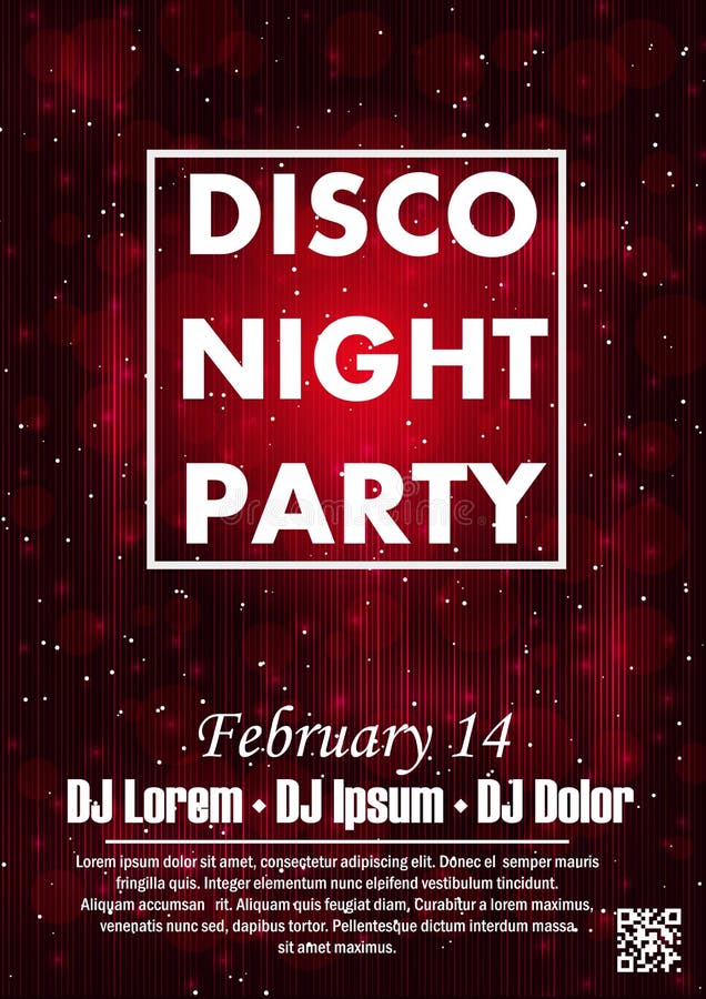 Party Vector Poster Template with Sparkles and Glitter , Glow Light ...