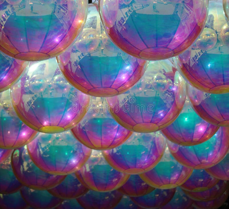 Party Rainbow Colored Bubbles Editorial Stock Photo - Image of festival ...