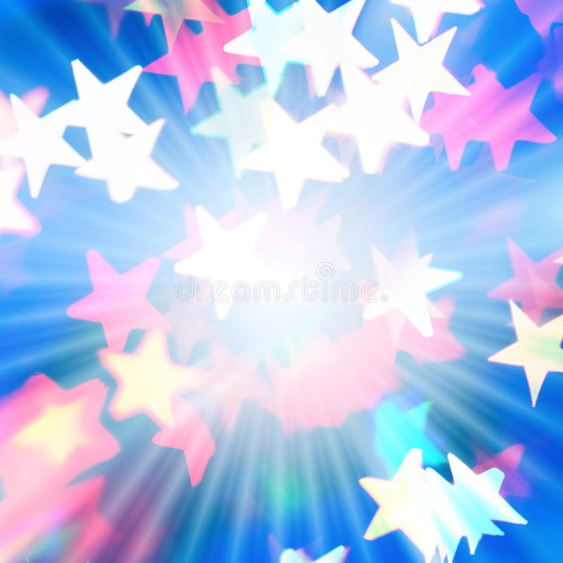 Party Stars with Blue Background. Stock Vector - Illustration of ...