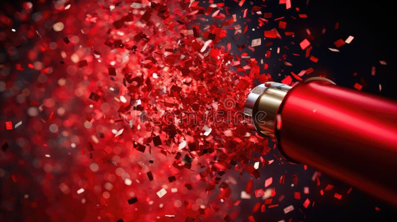 Party red confetti stock illustration. Illustration of excitement ...