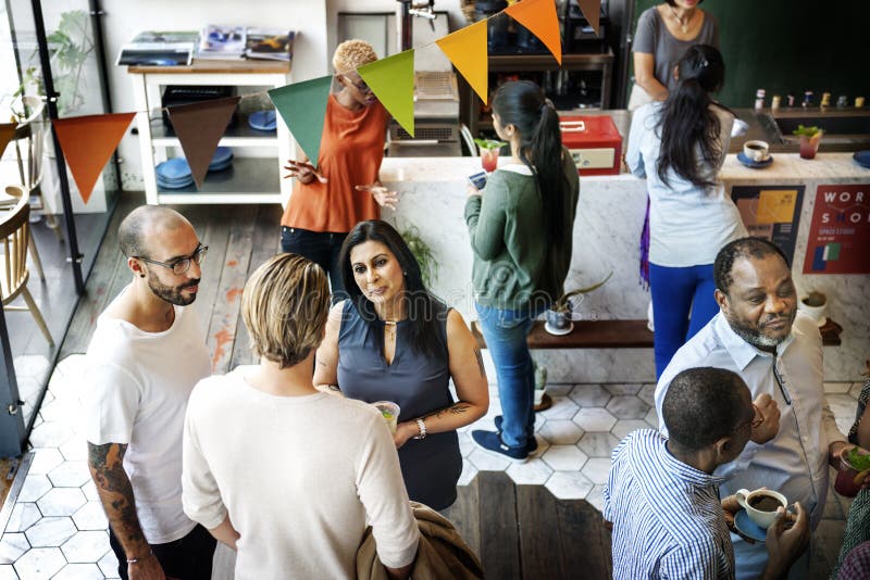 Party Restaurant Colleagues Collaboration Team Concept Stock Photo ...