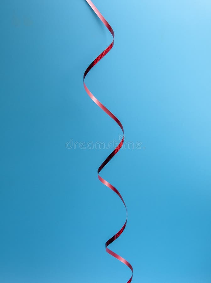 Party Ribbon Confetti on Blue Stock Image - Image of color, symbol ...