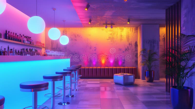 Party Setting with Ample Space for Ads Stock Illustration ...