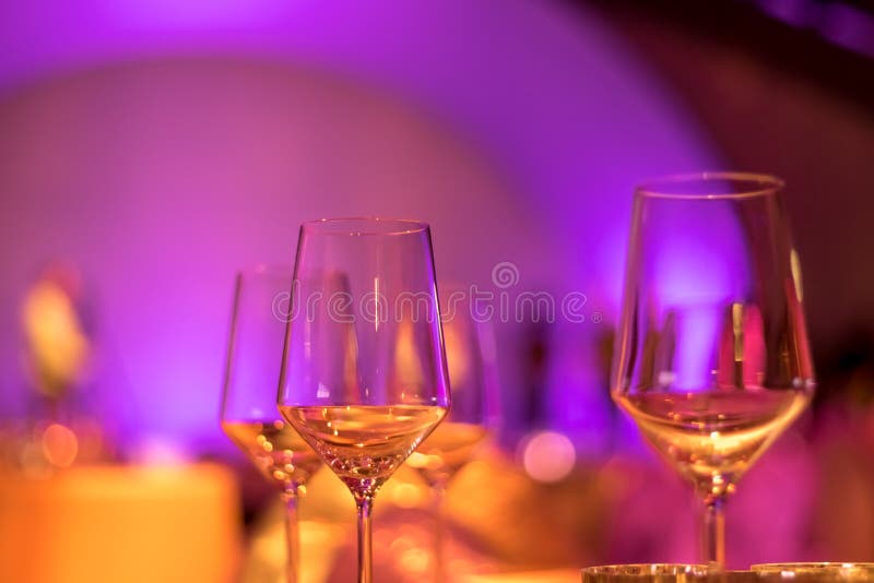 Party Setting with Colorful Bokeh Background Stock Image - Image of ...