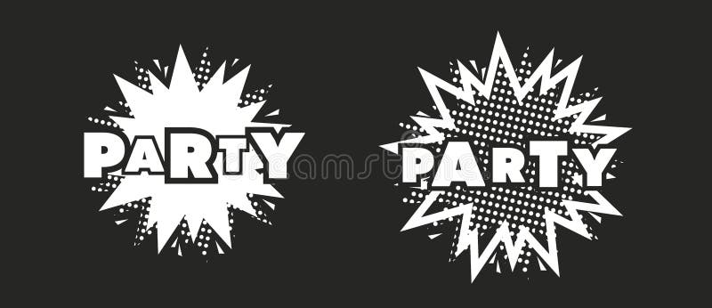 Party Sign Template Vector Icon. Design Template. DJ. Night Club. Stock ...
