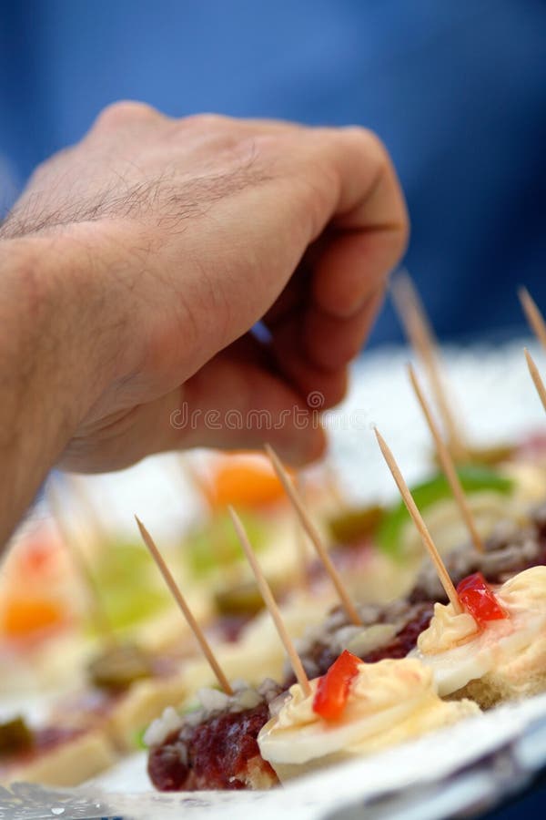 Party snack stock image. Image of snack, bread, pick, stylish - 986727