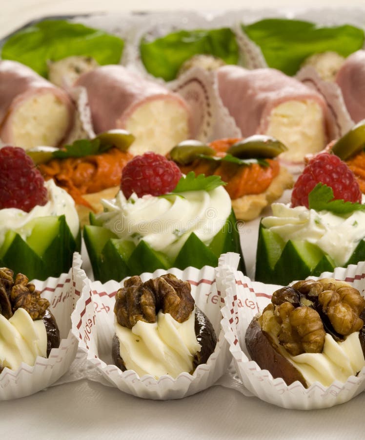 Party snacks stock image. Image of small, starter, snacks - 2724247
