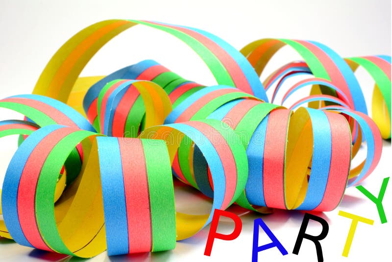 Party with streamer stock photo. Image of decorative - 49887006