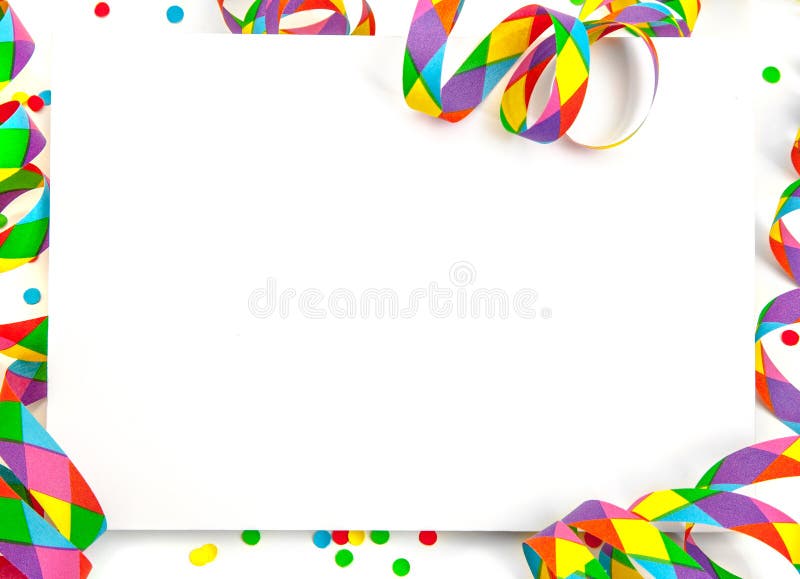 Party Presentation Template Isolated Stock Photo - Image of silvester ...