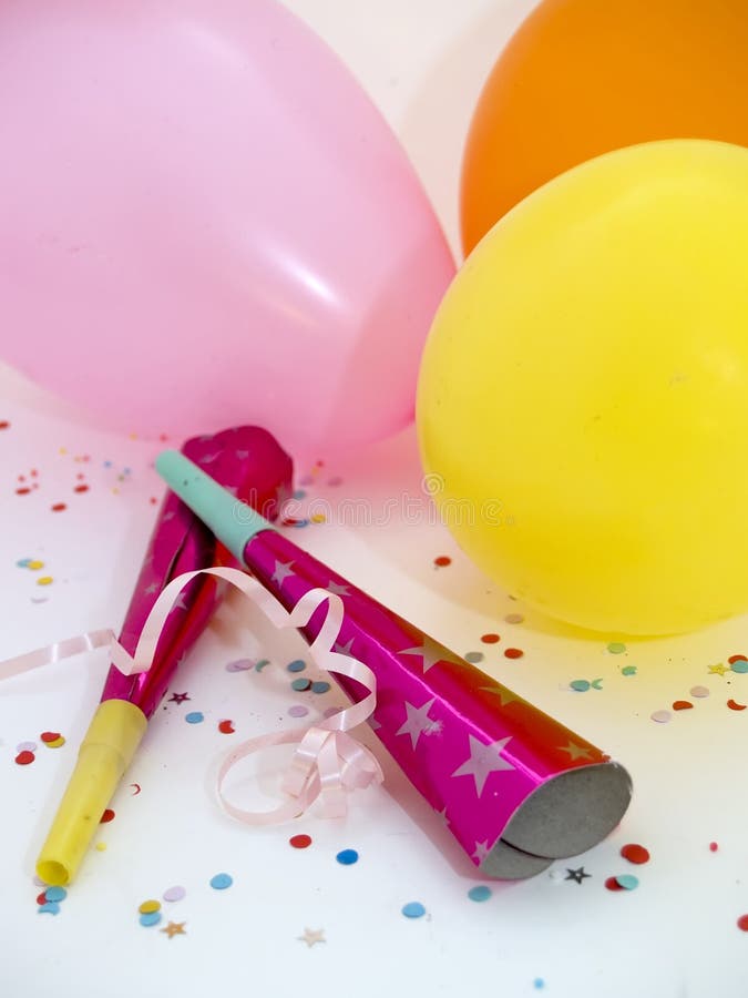 Party streamers stock photo. Image of object, happy, photograph - 731874