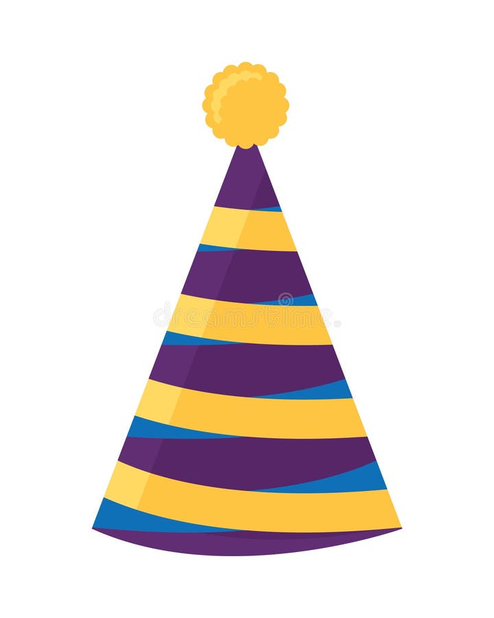 Party striped hat stock vector. Illustration of party - 357610860