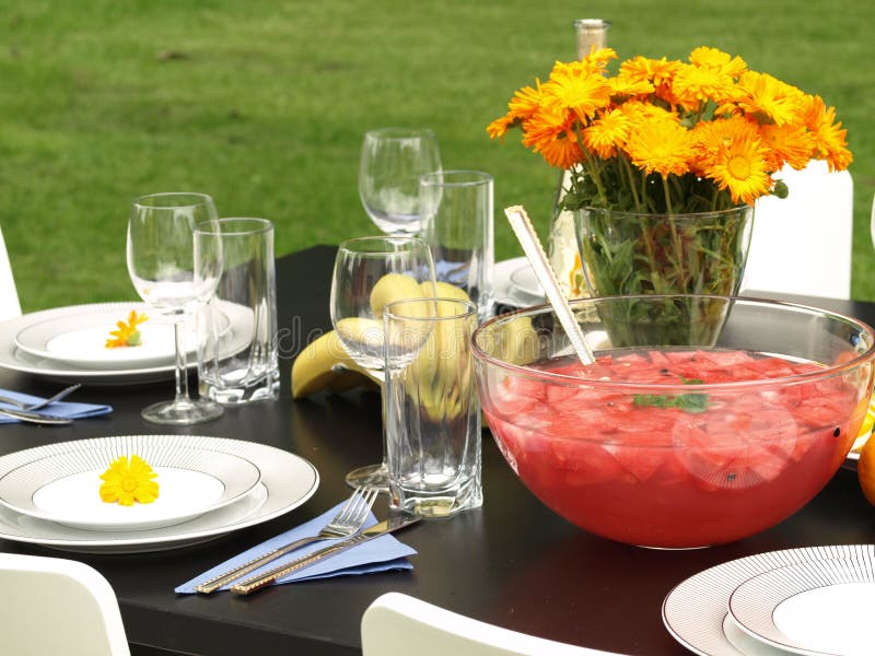 Party table stock image. Image of anniversary, dinner - 26069995