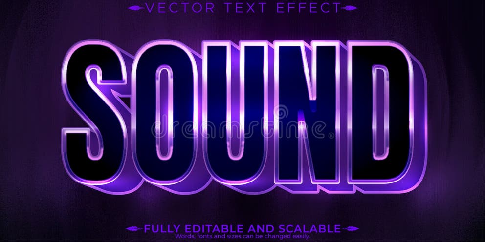 Party Text Effect, Editable Club and Event Text Style Stock Vector ...