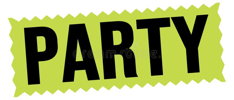 PARTY Text Written on Green-black Stamp Sign Stock Illustration ...